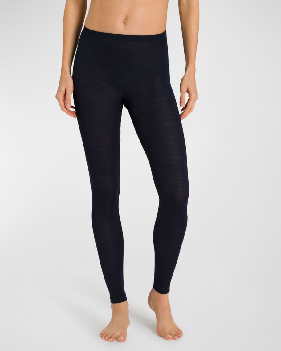 Hanro Wool & Silk Blend Leggings | Neiman Marcus