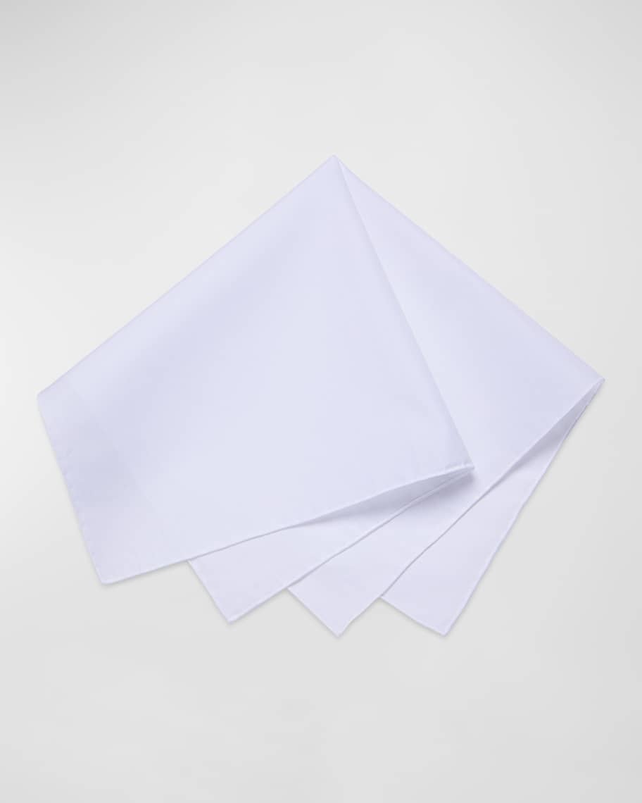 Stefano Ricci Men's Pre-Folded Cotton Handkerchief | Neiman Marcus