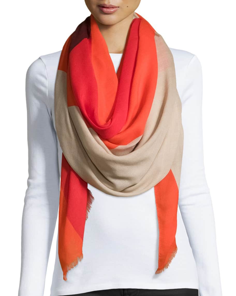 Rag & Bone Placid Diamond Wool Scarf | Neiman Marcus