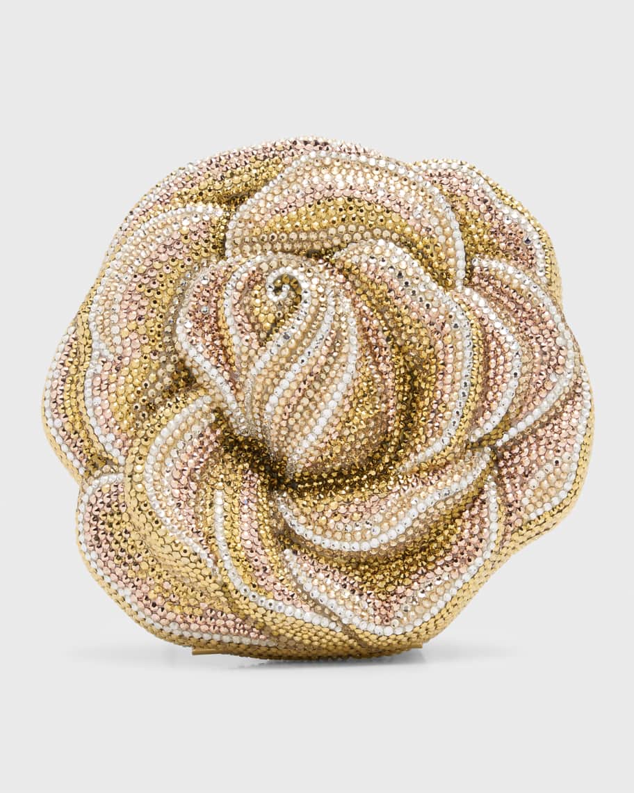Judith Leiber Couture Rose Crystal Minaudiere | Neiman Marcus