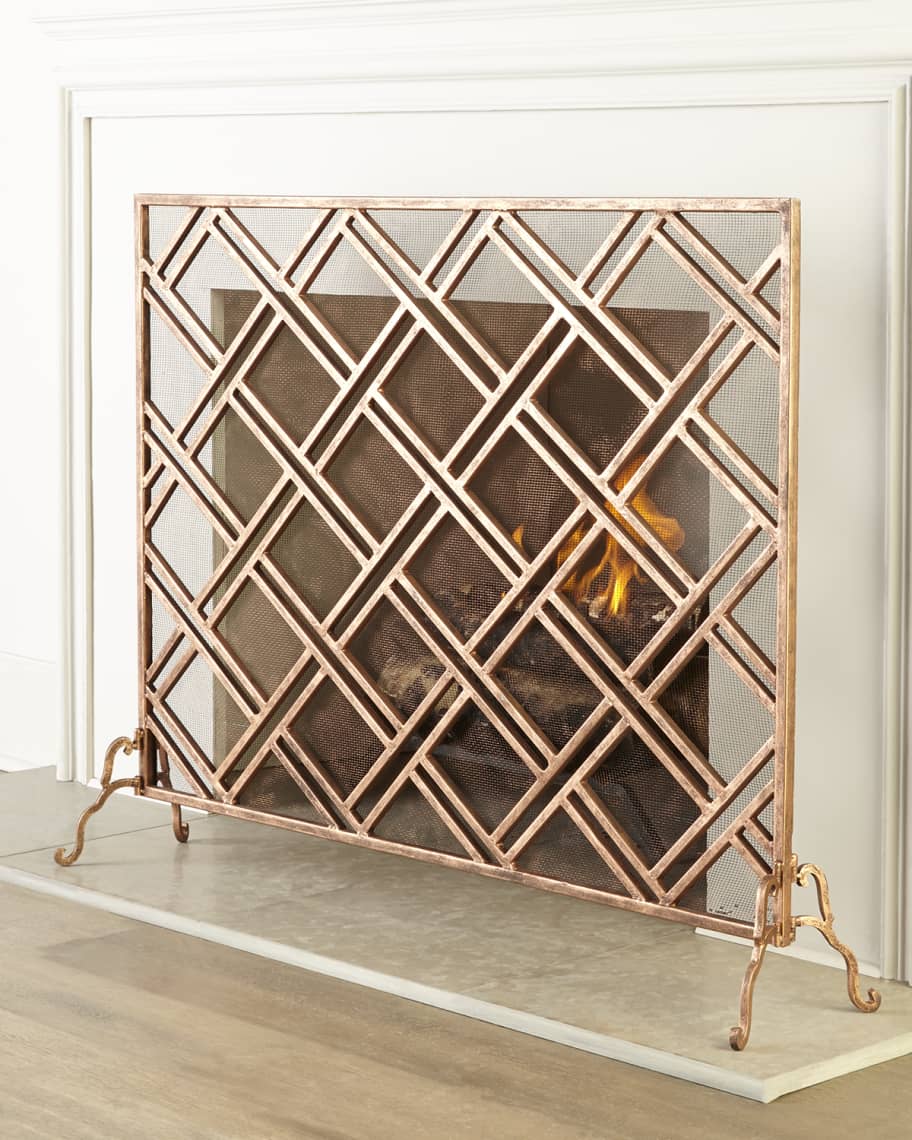 Layla Fireplace Screen | Neiman Marcus