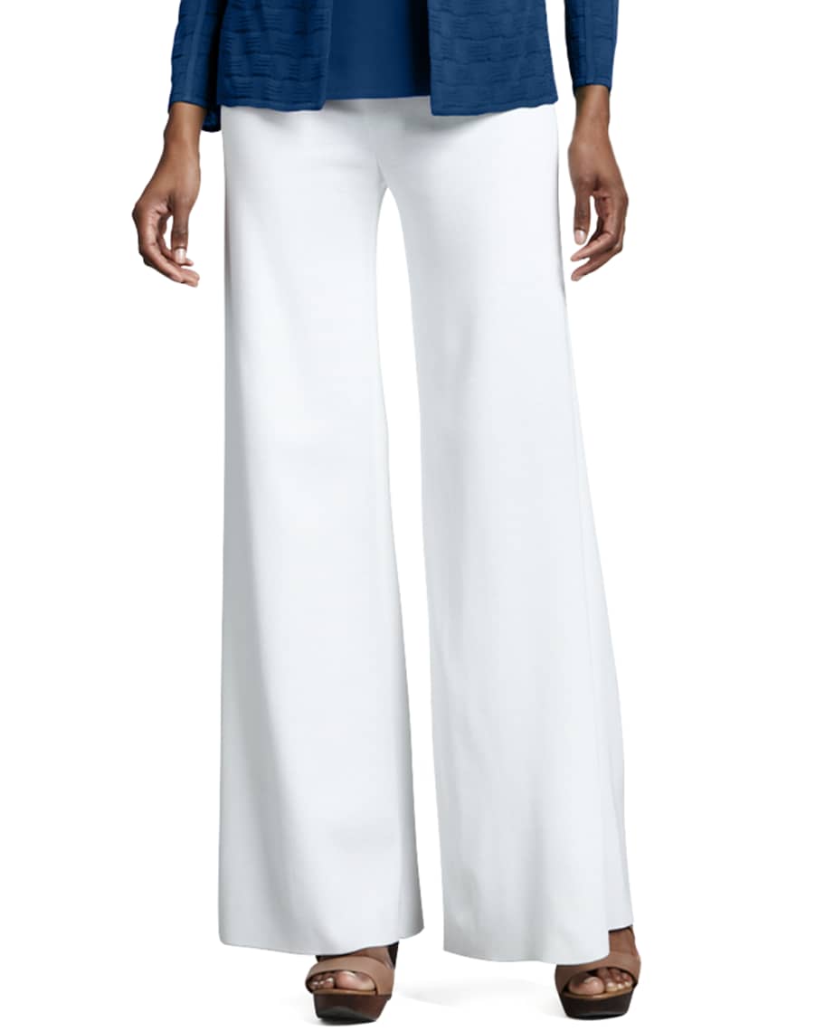 Misook Fit & Knit Palazzo Pants | Neiman Marcus