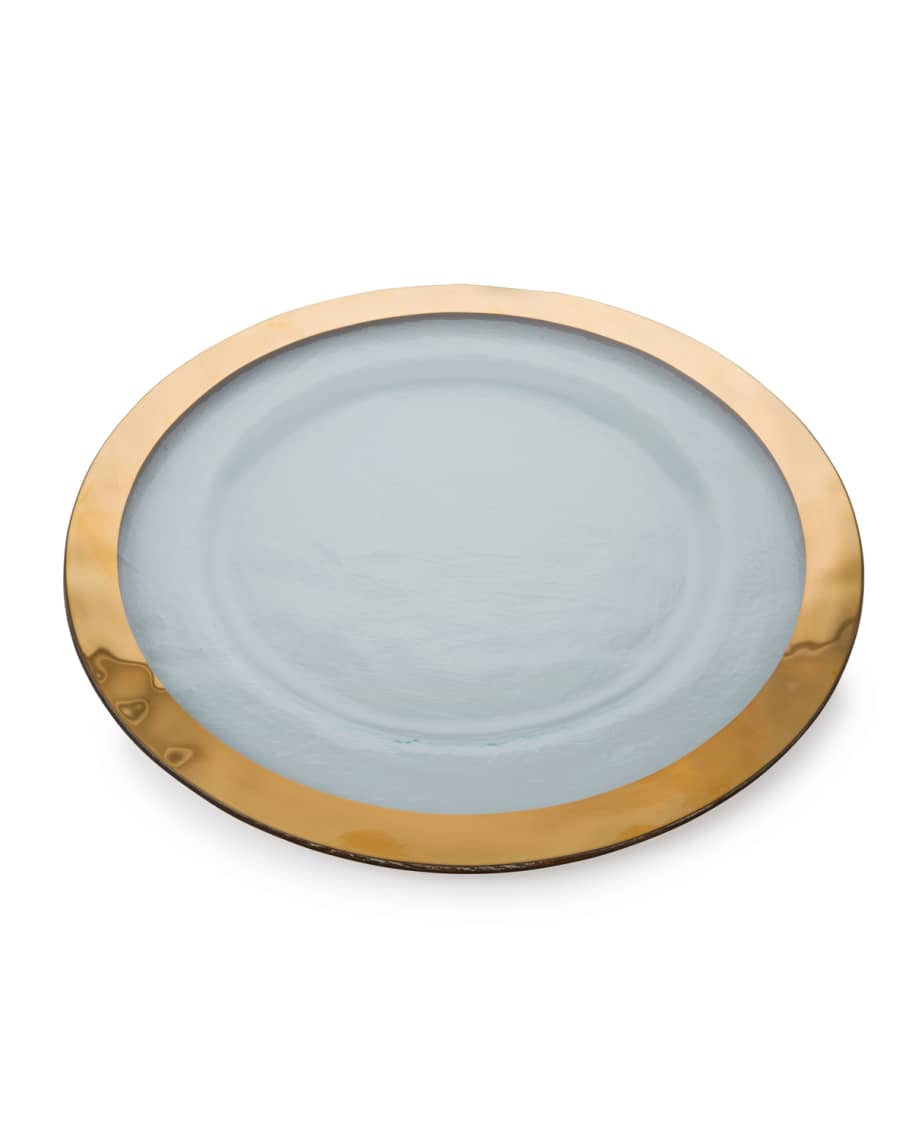 Annieglass Roman Antique Gold Service Plate | Neiman Marcus