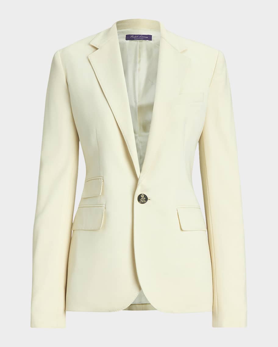 Ralph Lauren Collection Parker One-Button Wool Jacket | Neiman Marcus