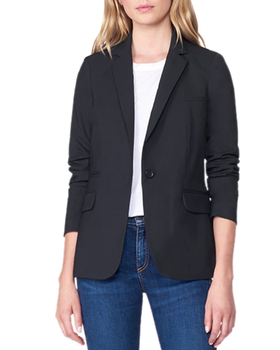 Veronica Beard Classic Jacket with Camo Dickey | Neiman Marcus