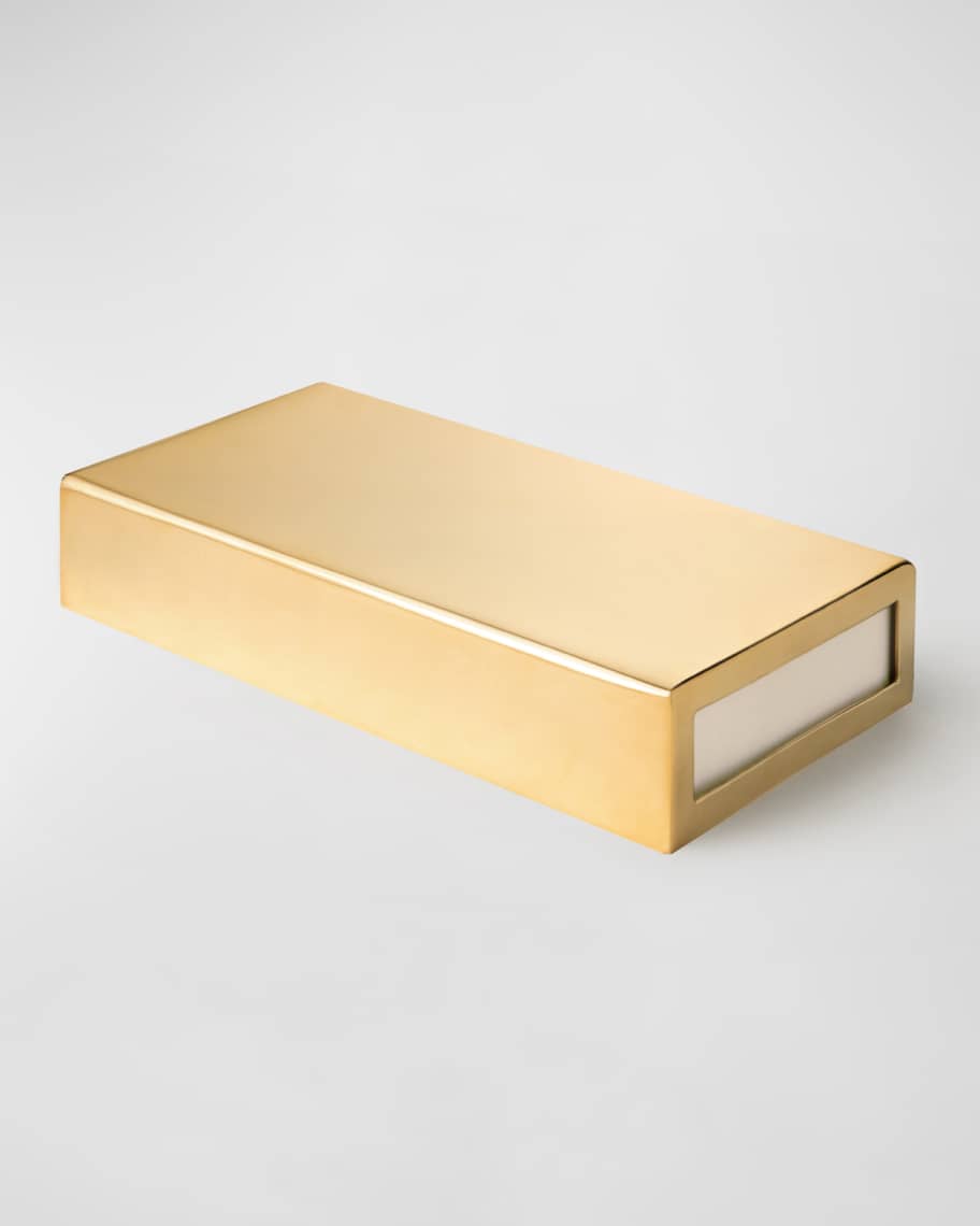 AERIN Oversized Gold Matchbox | Neiman Marcus