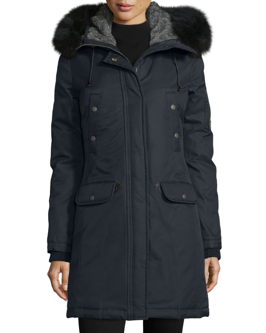 Spiewak Aviation Fur-Hood Parka Coat | Neiman Marcus