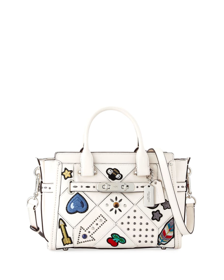 Coach Swagger 27 Embellished Canyon Quilt Satchel Bag | Neiman Marcus