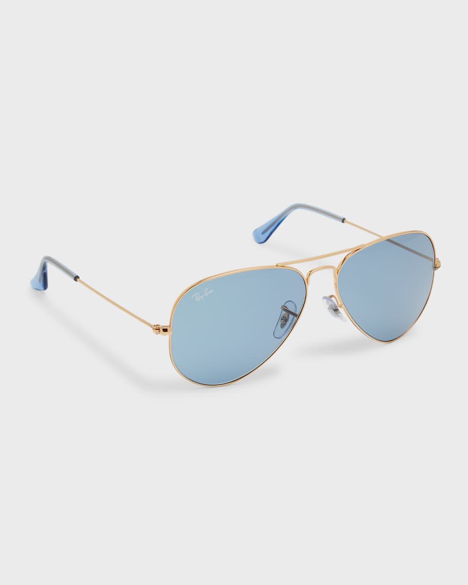 Ray-Ban Teardrop Aviator Sunglasses, Gold | Neiman Marcus