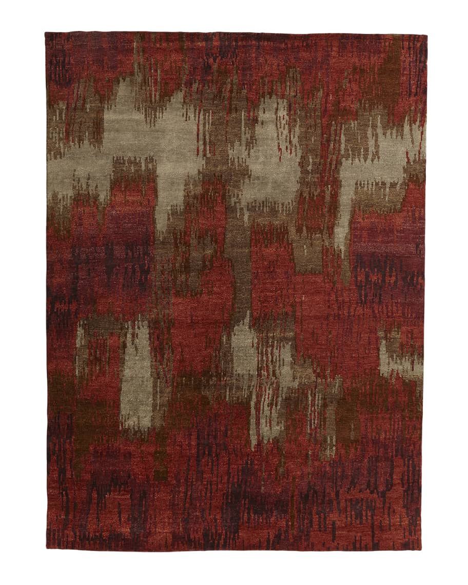 Haven & Loom Brick Brushstroke Rug, 6' x 9' | Neiman Marcus