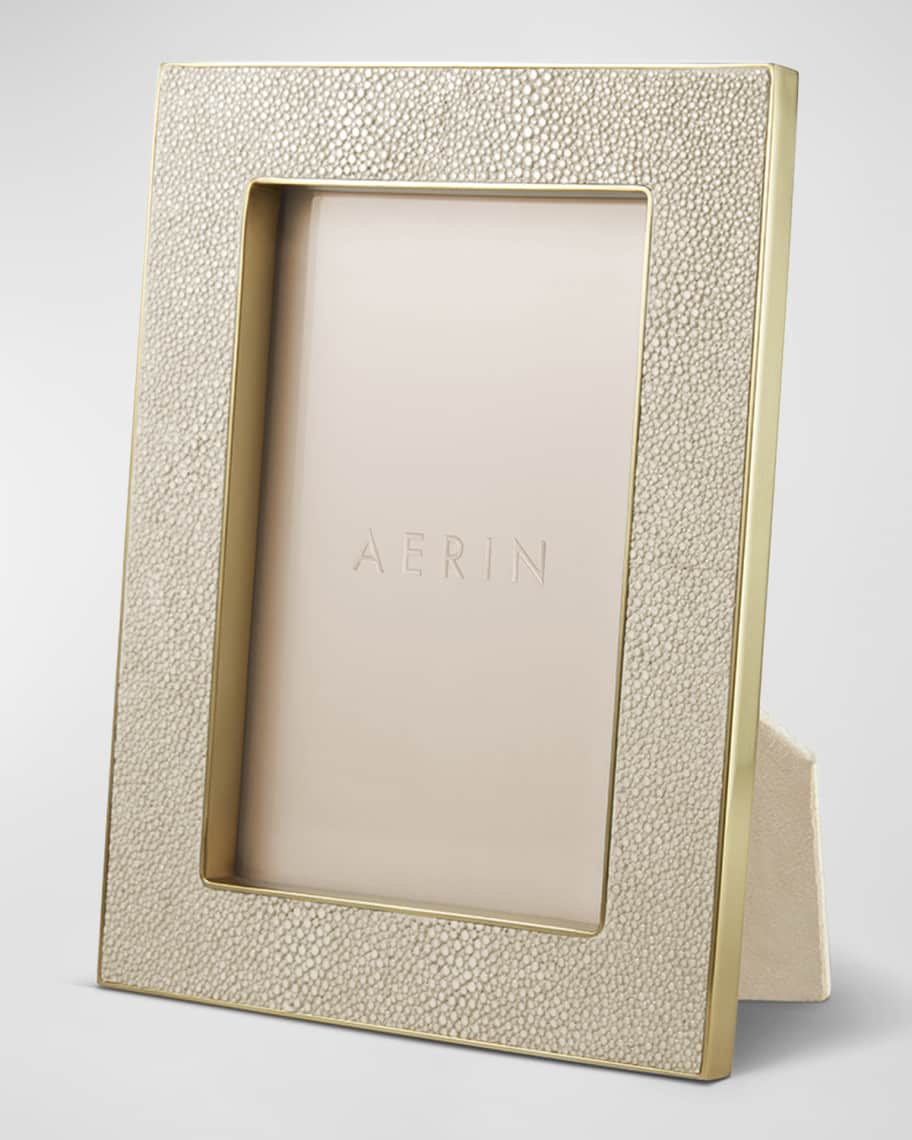 AERIN Classic Faux-Shagreen 4" x 6" Picture Frame | Neiman Marcus