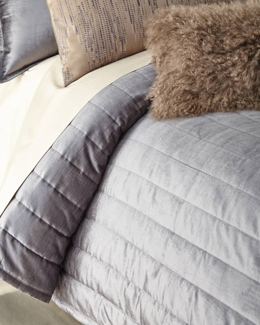 Donna Karan Home King Channel-Sti Thread Counth Velvet Quilt | Neiman ...