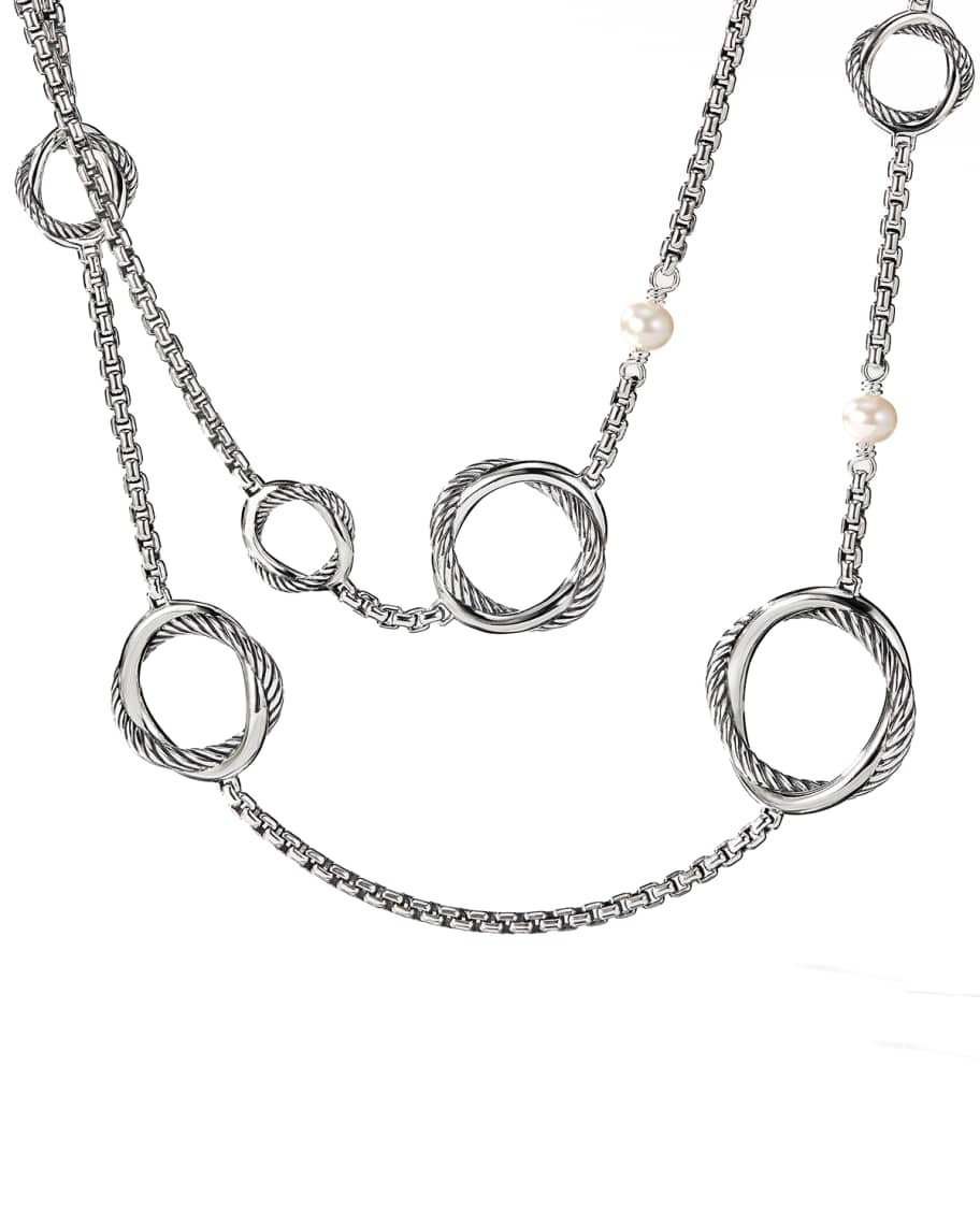 David Yurman Infinity Necklace with Pearls | Neiman Marcus