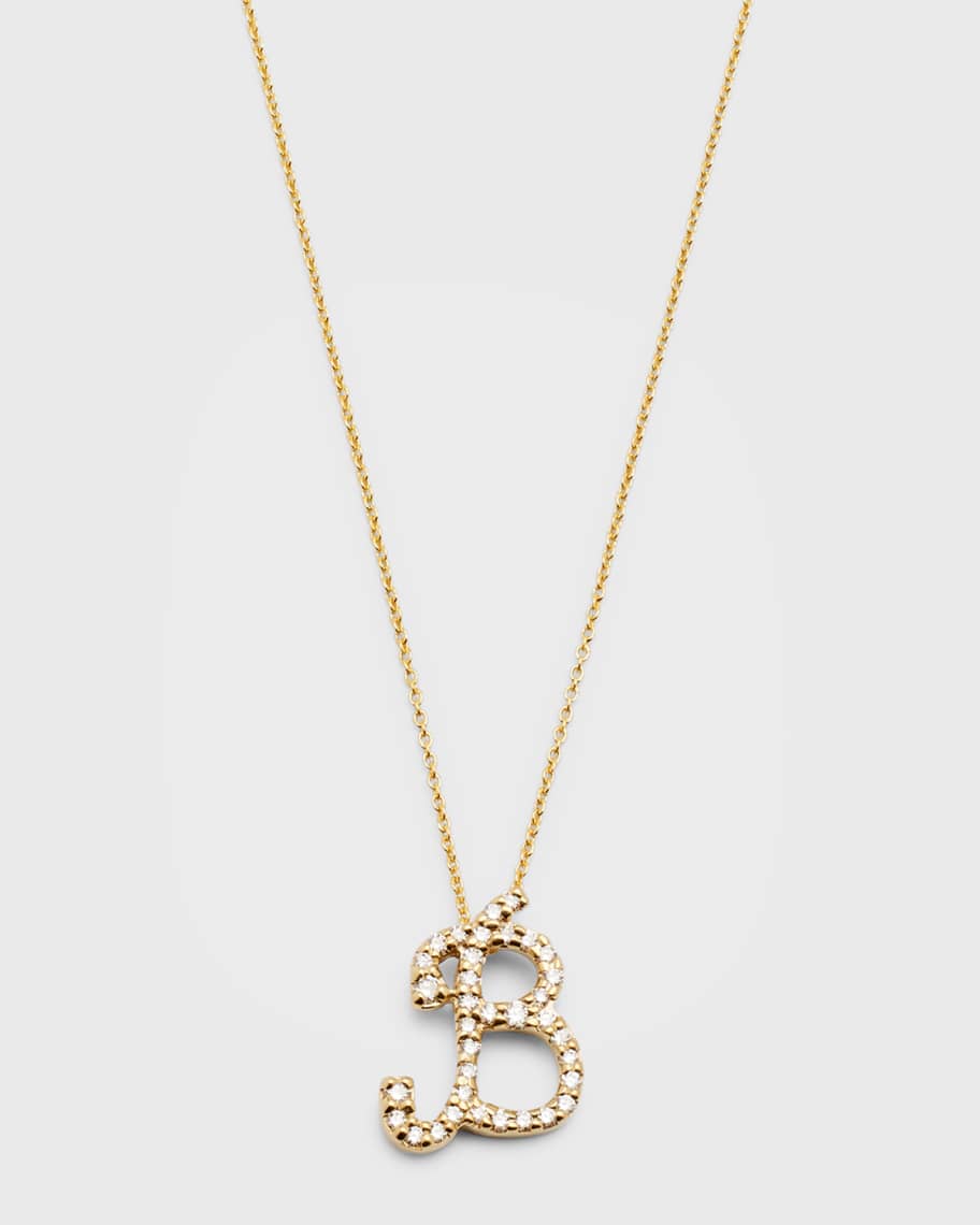 Roberto Coin Diamond Initial Necklace | Neiman Marcus