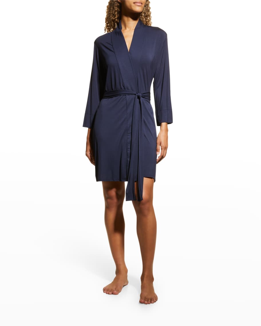 Natori Feathers Essential Short Jersey Robe | Neiman Marcus