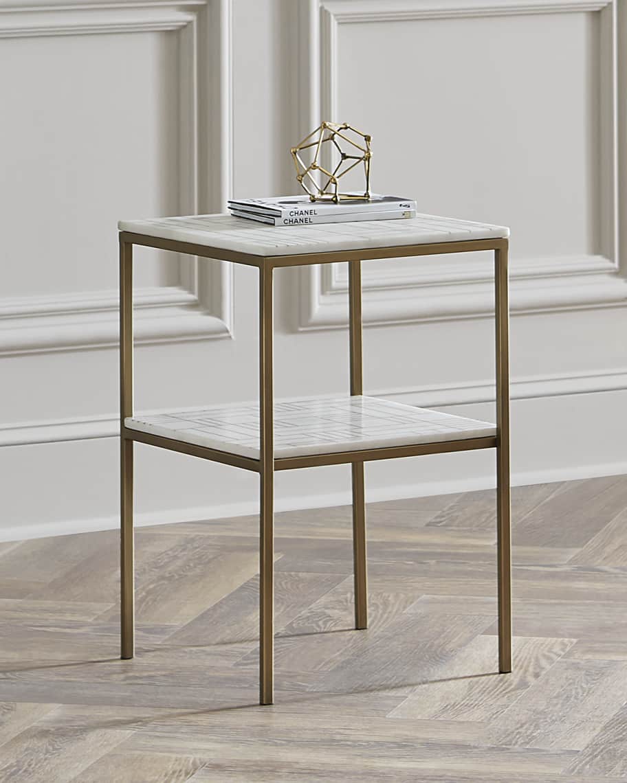 Four Hands Isaac Marble Side Table | Neiman Marcus