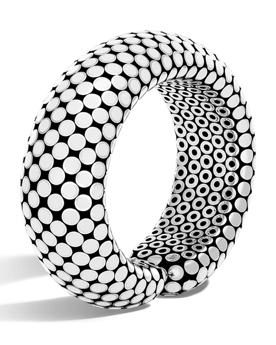 John Hardy Dot Medium Sterling Silver Flex Cuff Bracelet | Neiman Marcus