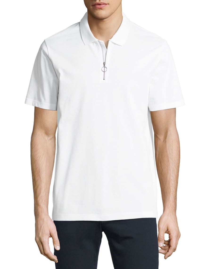 Vince Quarter-Zip Polo Shirt | Neiman Marcus