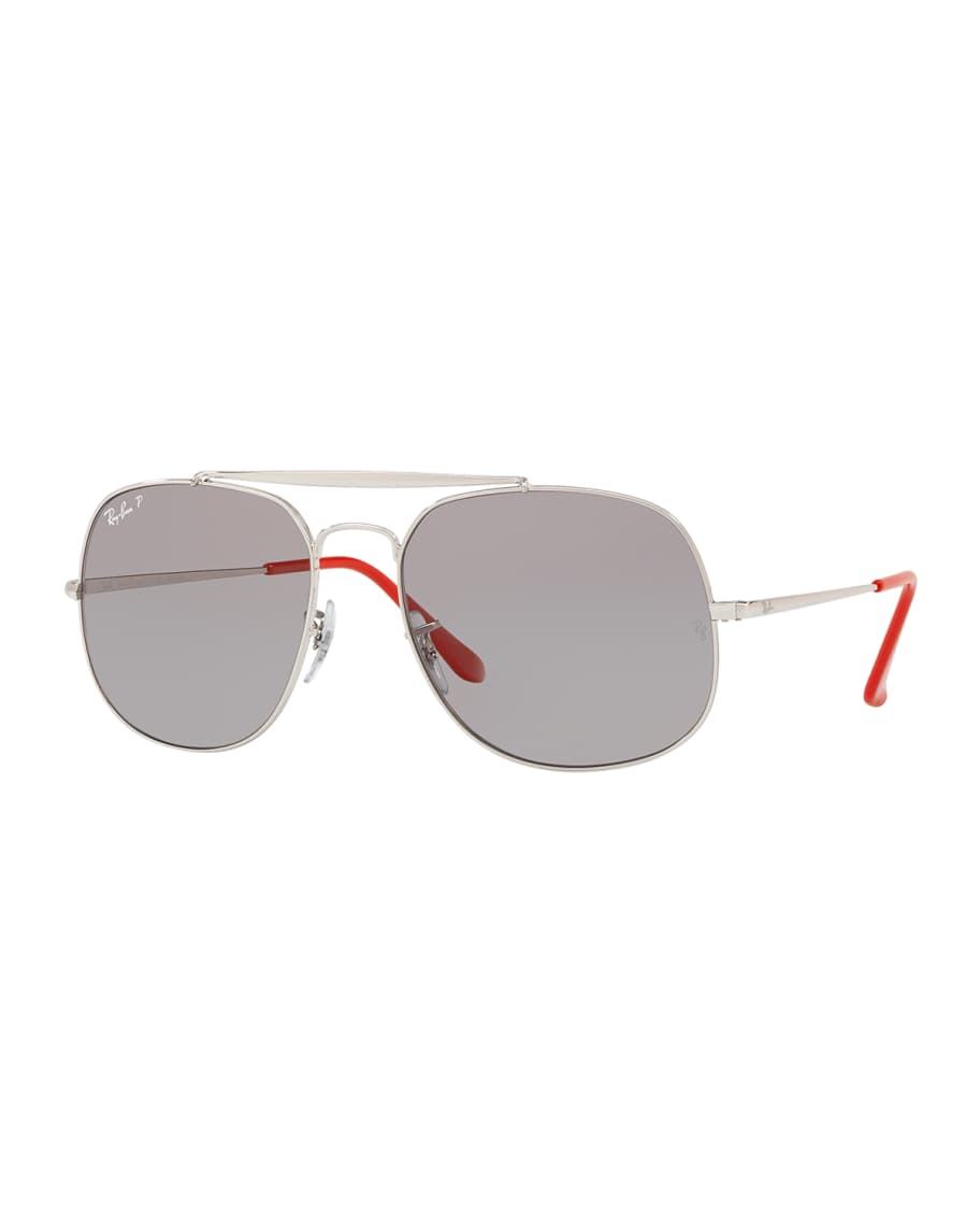 Ray-Ban The General Men's Polarized Aviator Sunglasses | Neiman Marcus