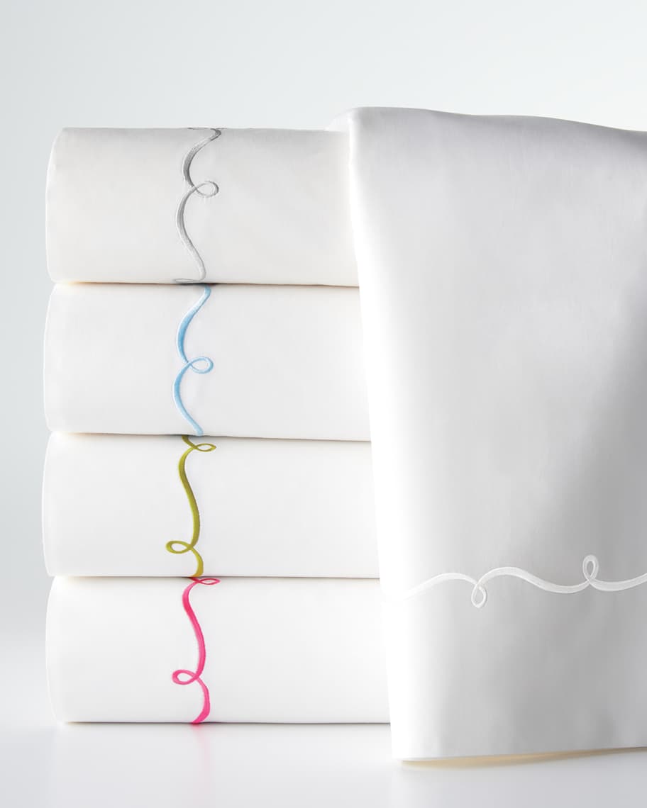 Pine Cone Hill Queen 200 Thread-Count Embroidered Hem Sheet Set ...