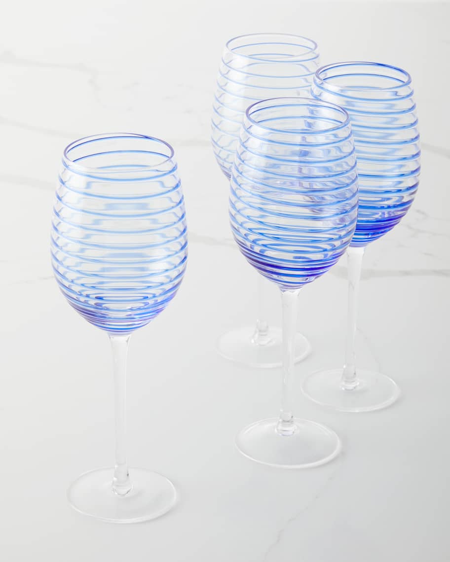 Neiman Marcus Spiral Wine Glasses, Set of 4 | Neiman Marcus