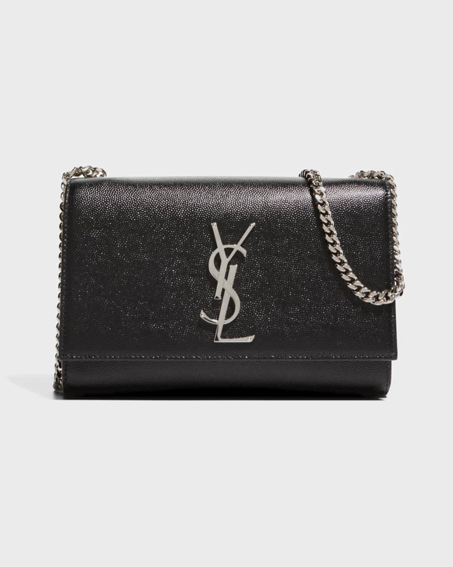 Saint Laurent Kate Small YSL Crossbody Bag in Grained Leather | Neiman ...