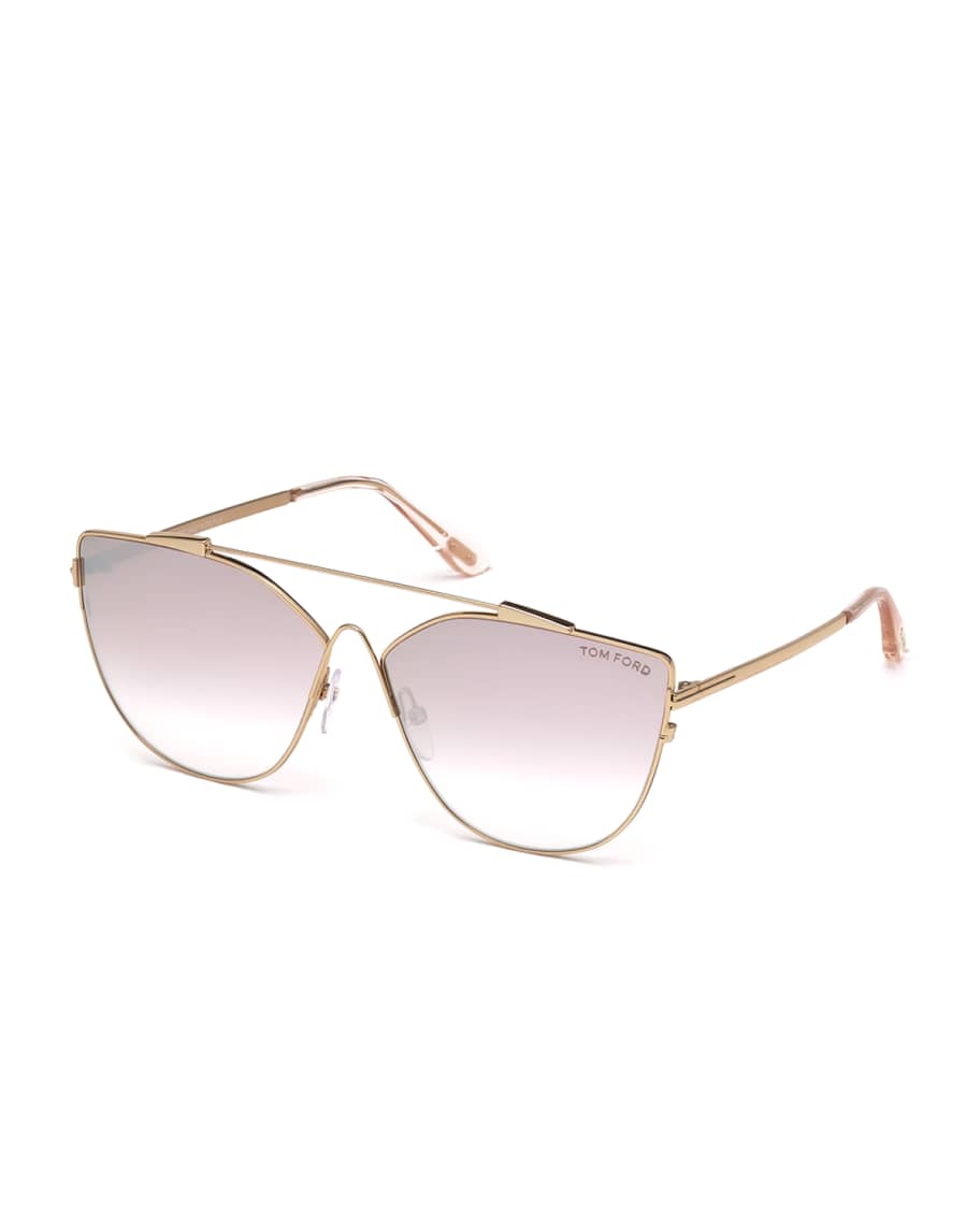 TOM FORD Jacquelyn Metal Aviator Sunglasses | Neiman Marcus