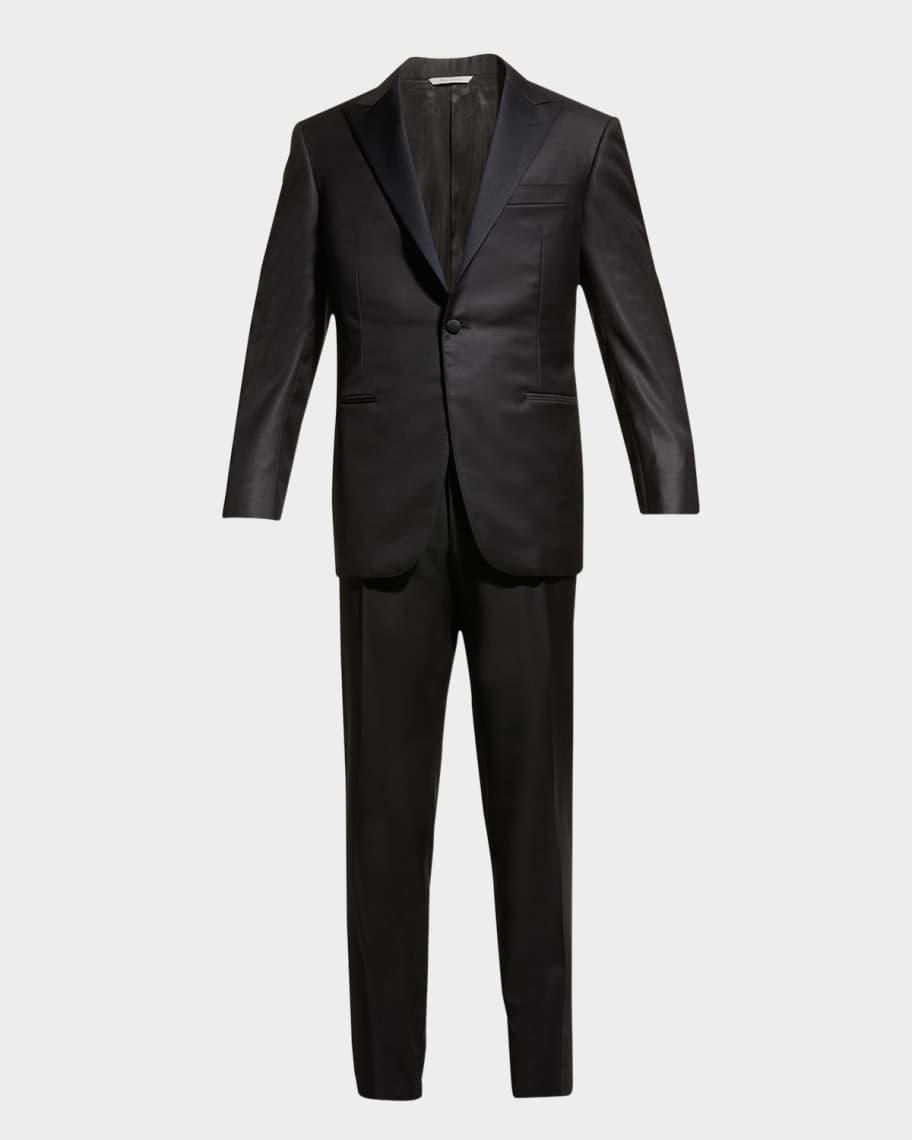Canali Wool Two-Piece Tuxedo Suit | Neiman Marcus