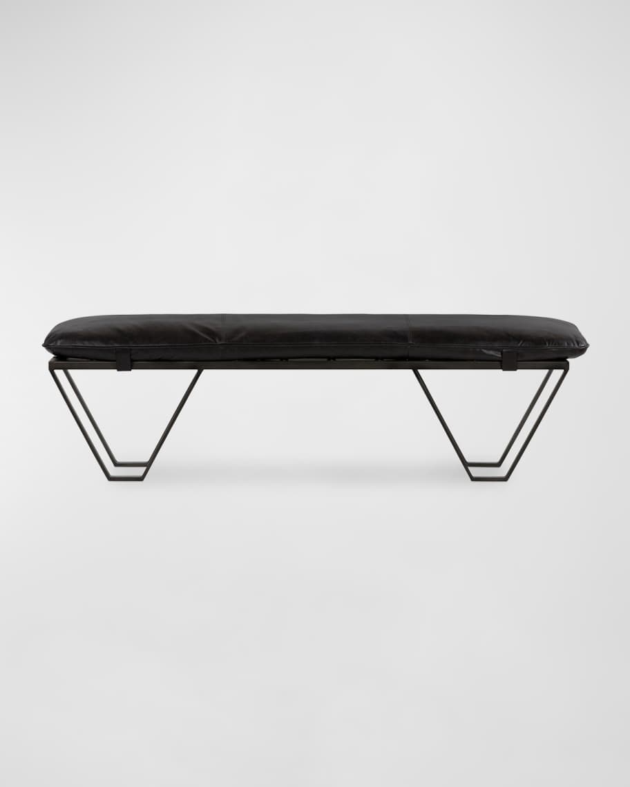 Four Hands Darrow Leather Bench, 63.5" | Neiman Marcus