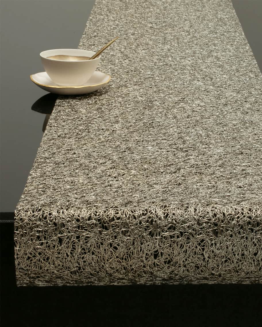 Chilewich Metallic Lace Table Runner | Neiman Marcus