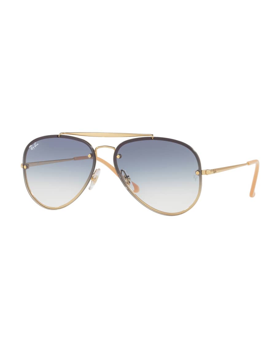 Ray-Ban Brow Bar Aviator Sunglasses | Neiman Marcus