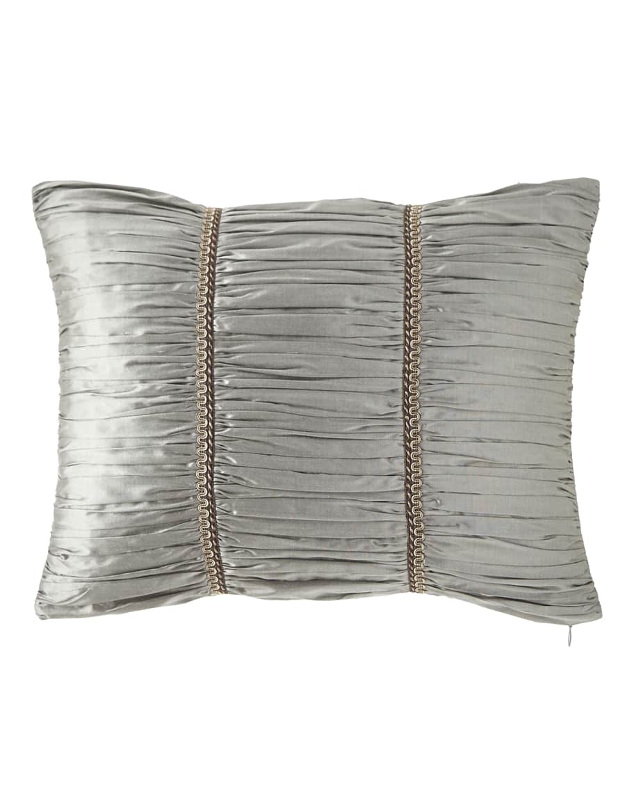 Austin Horn Collection Rockwell Silk Boudoir Pillow, 14" x 20" | Neiman ...
