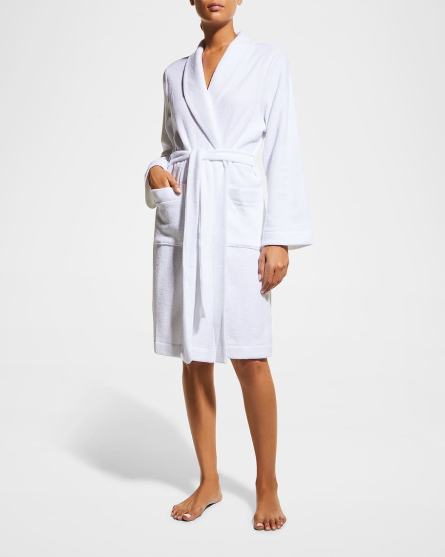 Hanro Plush Short Robe | Neiman Marcus