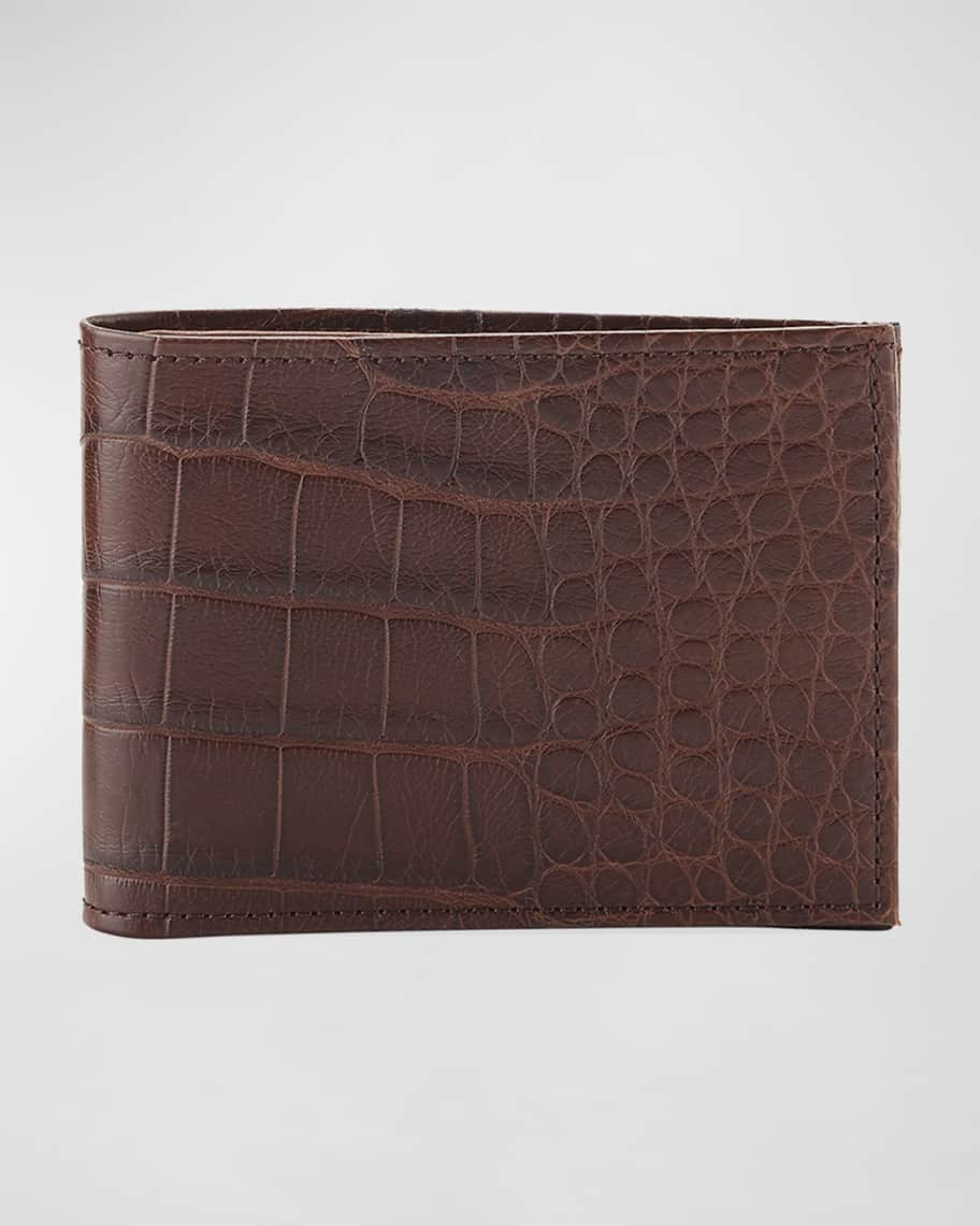 Abas Alligator Bi-Fold Wallet | Neiman Marcus