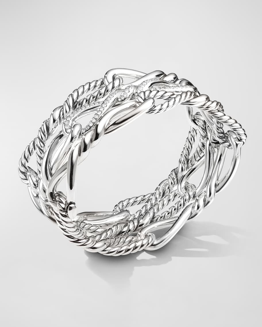 David Yurman Continuance Multi-Row Cuff w/ Diamonds | Neiman Marcus David Yurman Continuance Multi-Row Cuff w/ Diamonds | Neiman Marcus