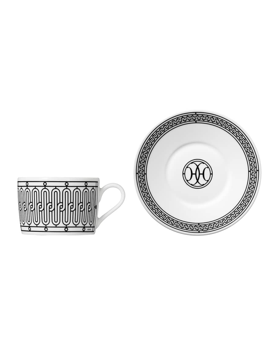 Hermes H Deco Tea Cup and Saucer | Neiman Marcus