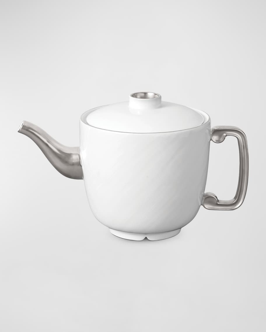 L'Objet Han Platinum-Plated Teapot, 34 oz. | Neiman Marcus