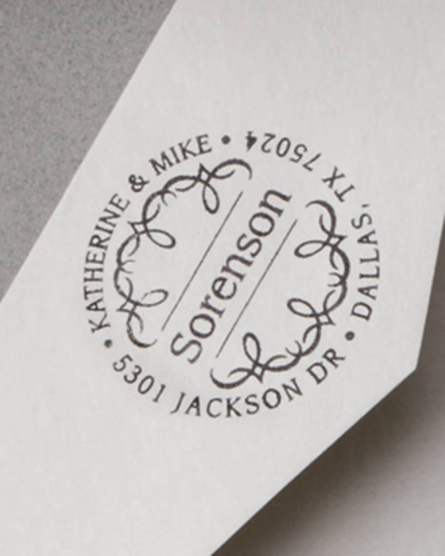 Three Designing Women Scroll Address Stamp | Neiman Marcus