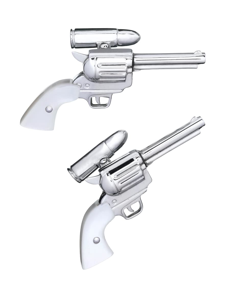 Jan Leslie Silver Gun Cuff Links | Neiman Marcus