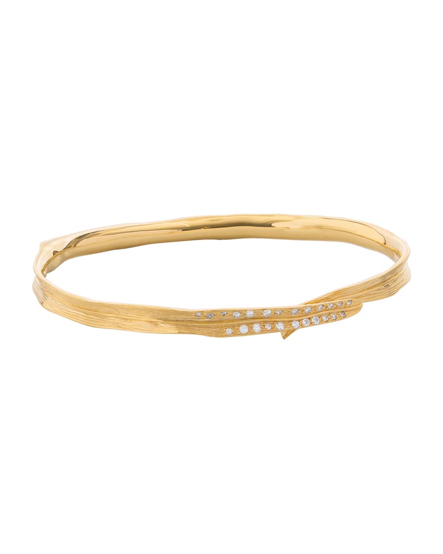 Michael Aram 18k Palm Diamond Bracelet | Neiman Marcus