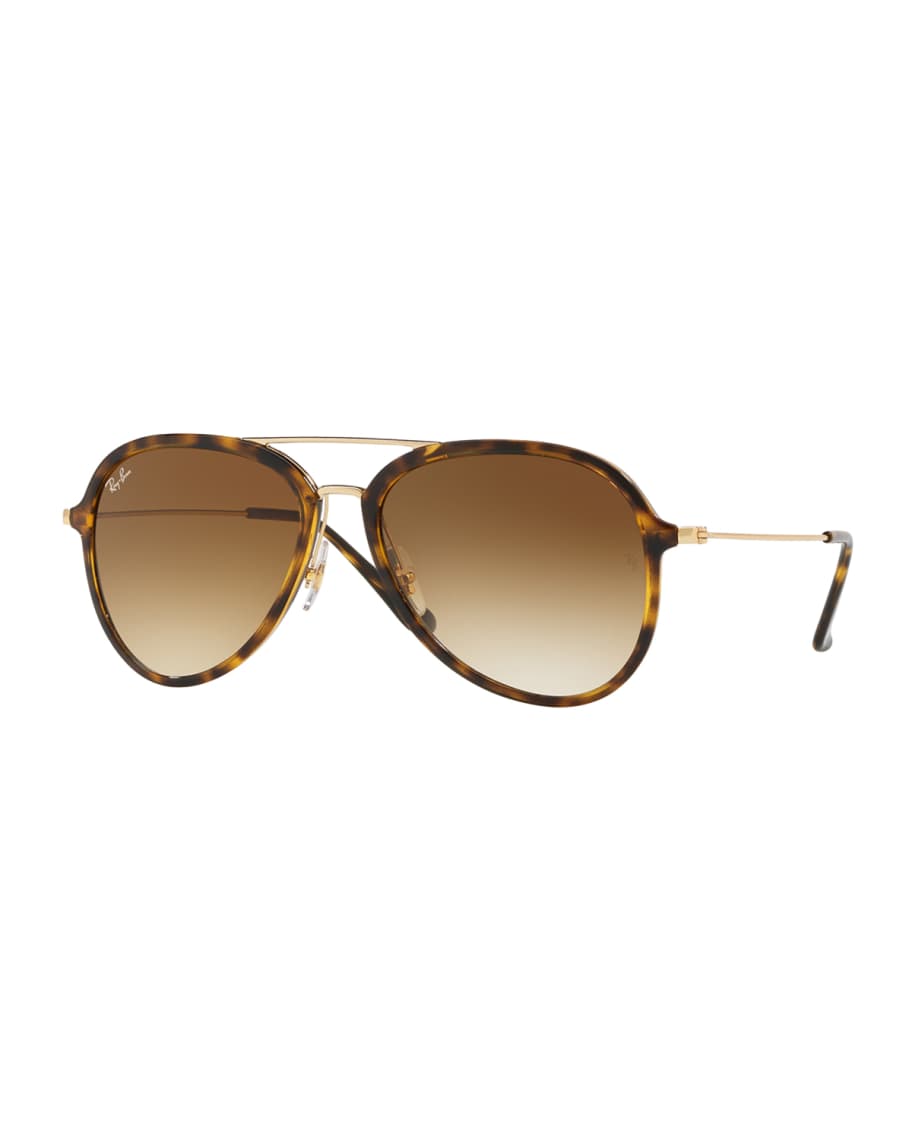 Ray-Ban Gradient Aviator Metal Sunglasses | Neiman Marcus