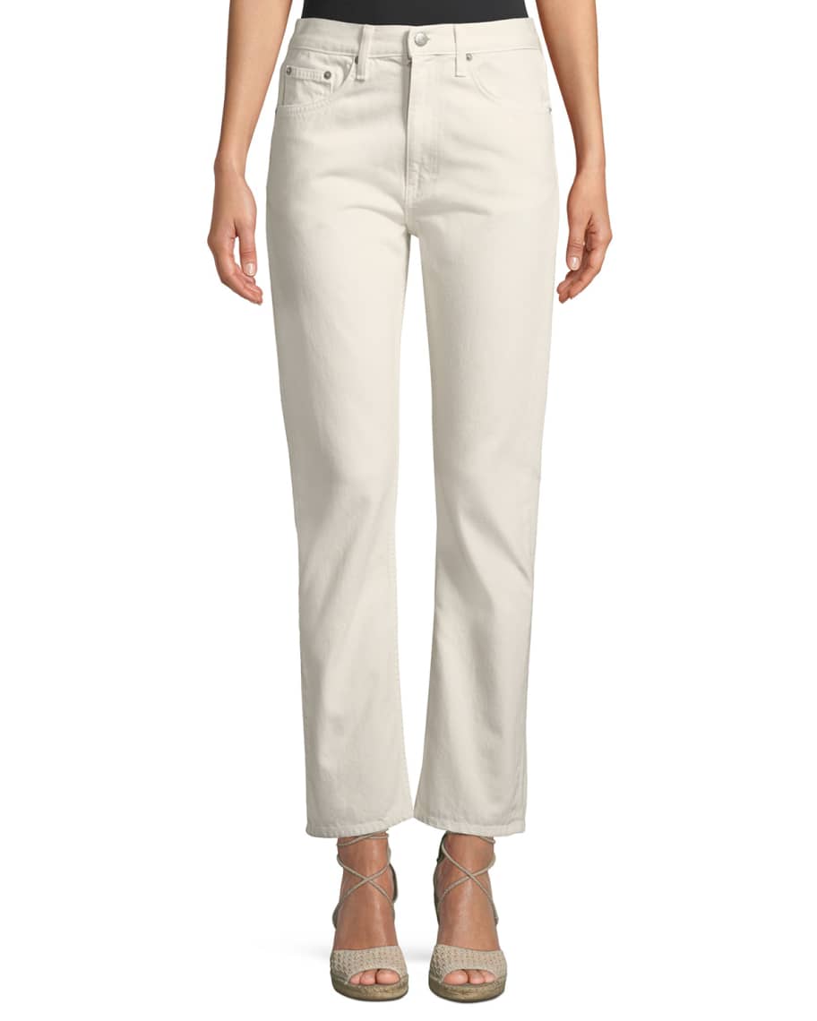 Brock Collection Wright High-Rise Straight-Leg Jeans | Neiman Marcus