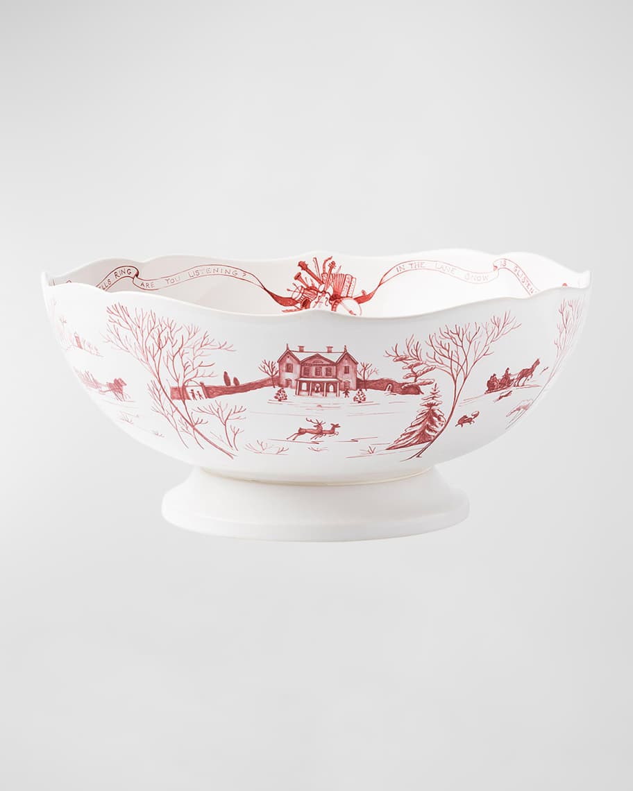 Juliska Country Estate Winter Frolic Ruby 13" Centerpiece Bowl | Neiman ...