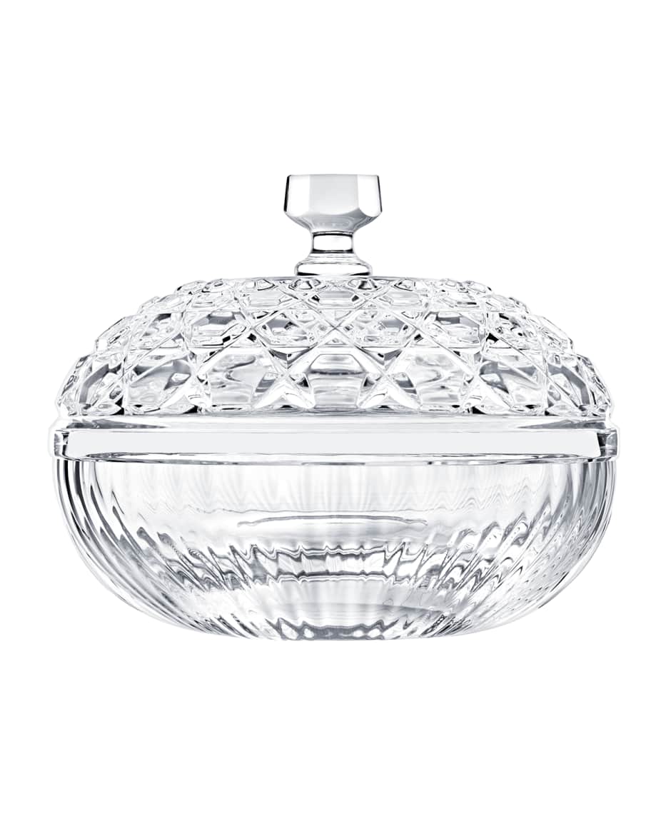 Saint Louis Crystal Royal Small Box, Clear | Neiman Marcus
