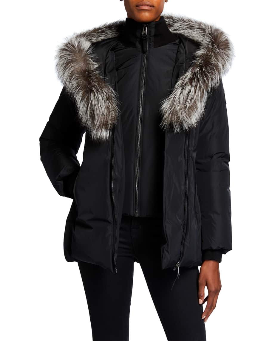 Mackage Adali Fur-Hood Down Puffer Coat | Neiman Marcus