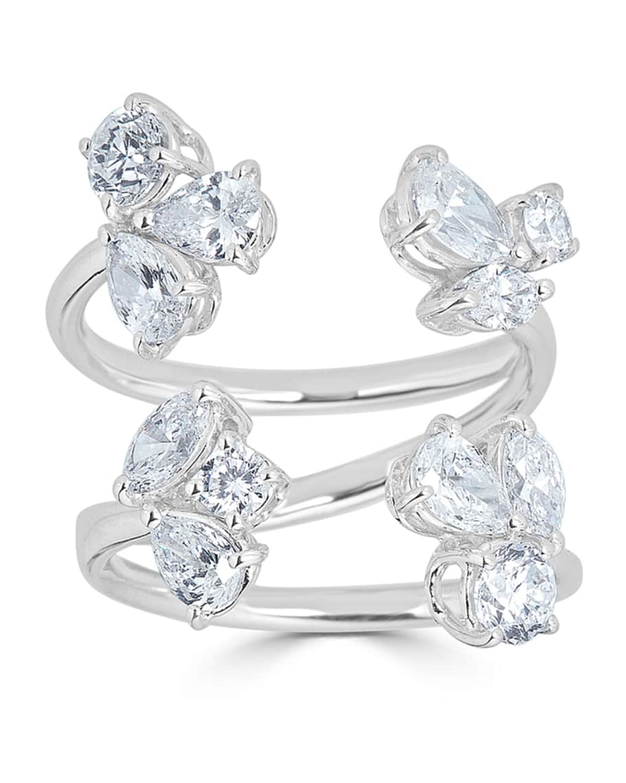 ZYDO 18k Luminal Diamond Wrapped Ring | Neiman Marcus