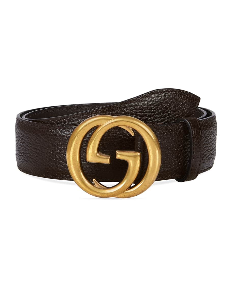 Gucci Men's Interlocking GG Marmont Belt | Neiman Marcus