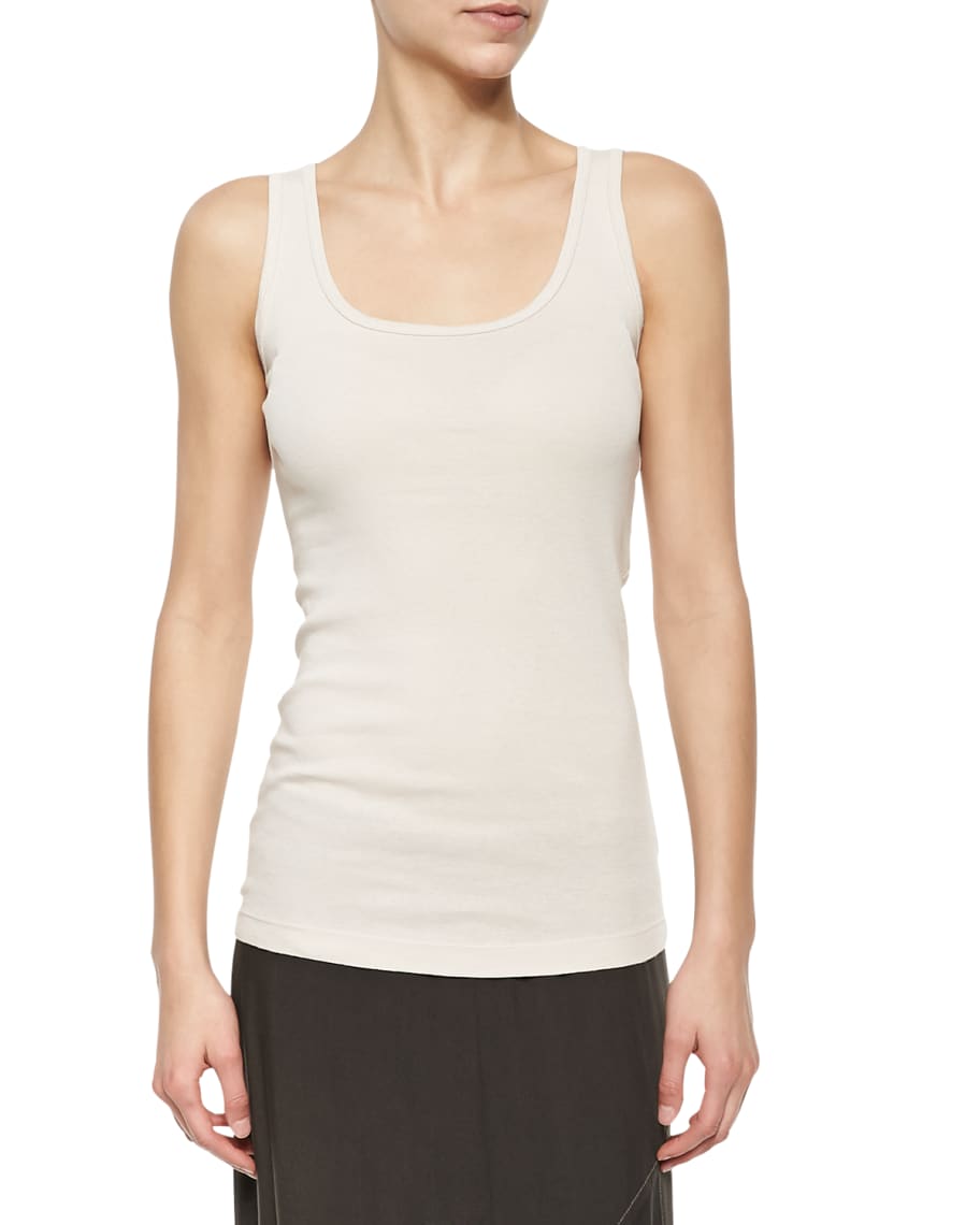 XCVI Basic Slim Cotton Tank | Neiman Marcus