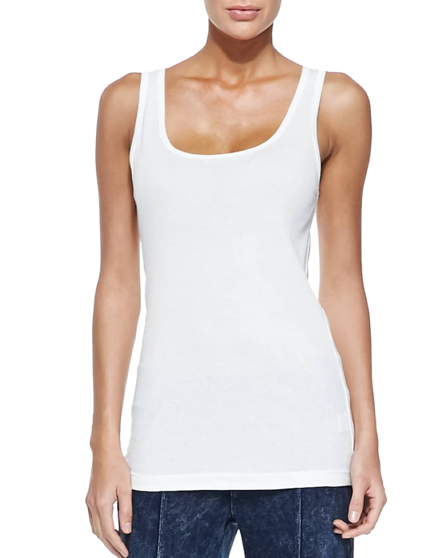 XCVI Basic Slim Cotton Tank | Neiman Marcus