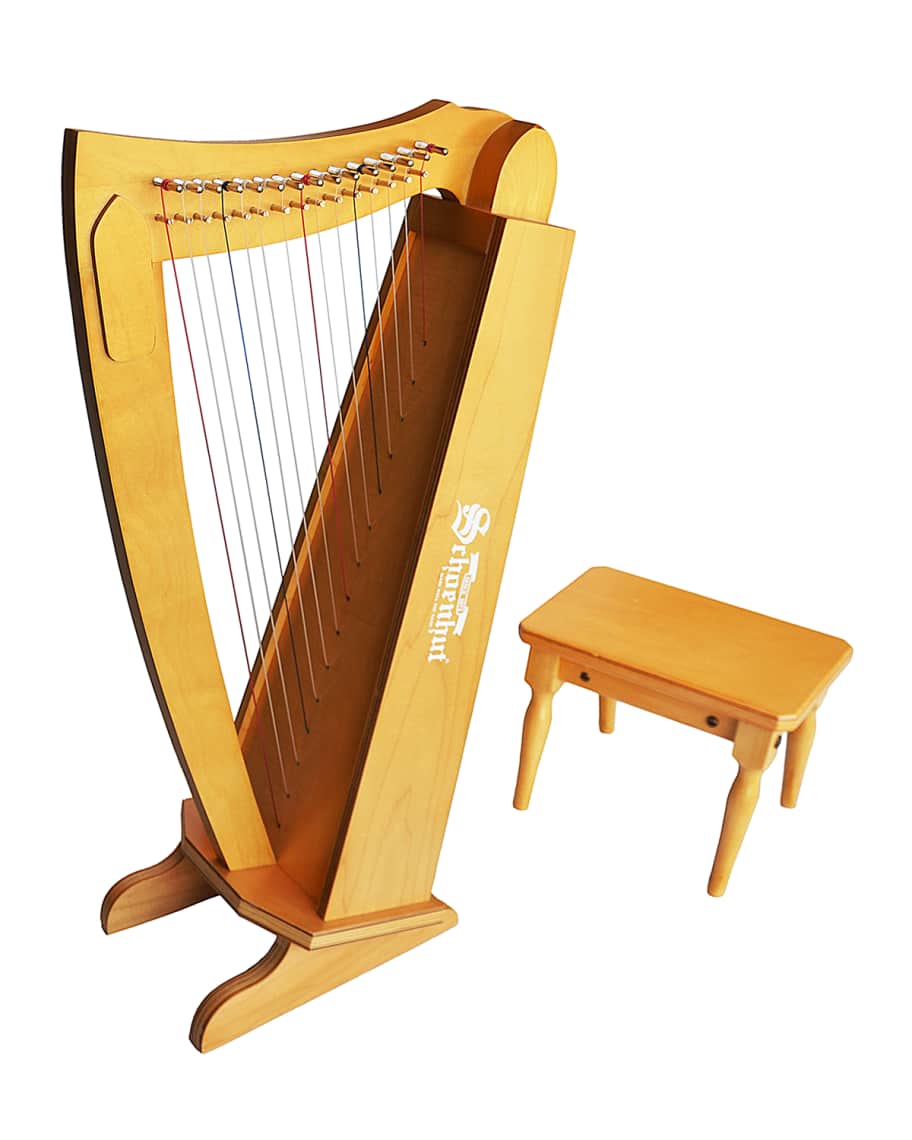 Schoenhut Kids' String Harp Instrument with Bench | Neiman Marcus